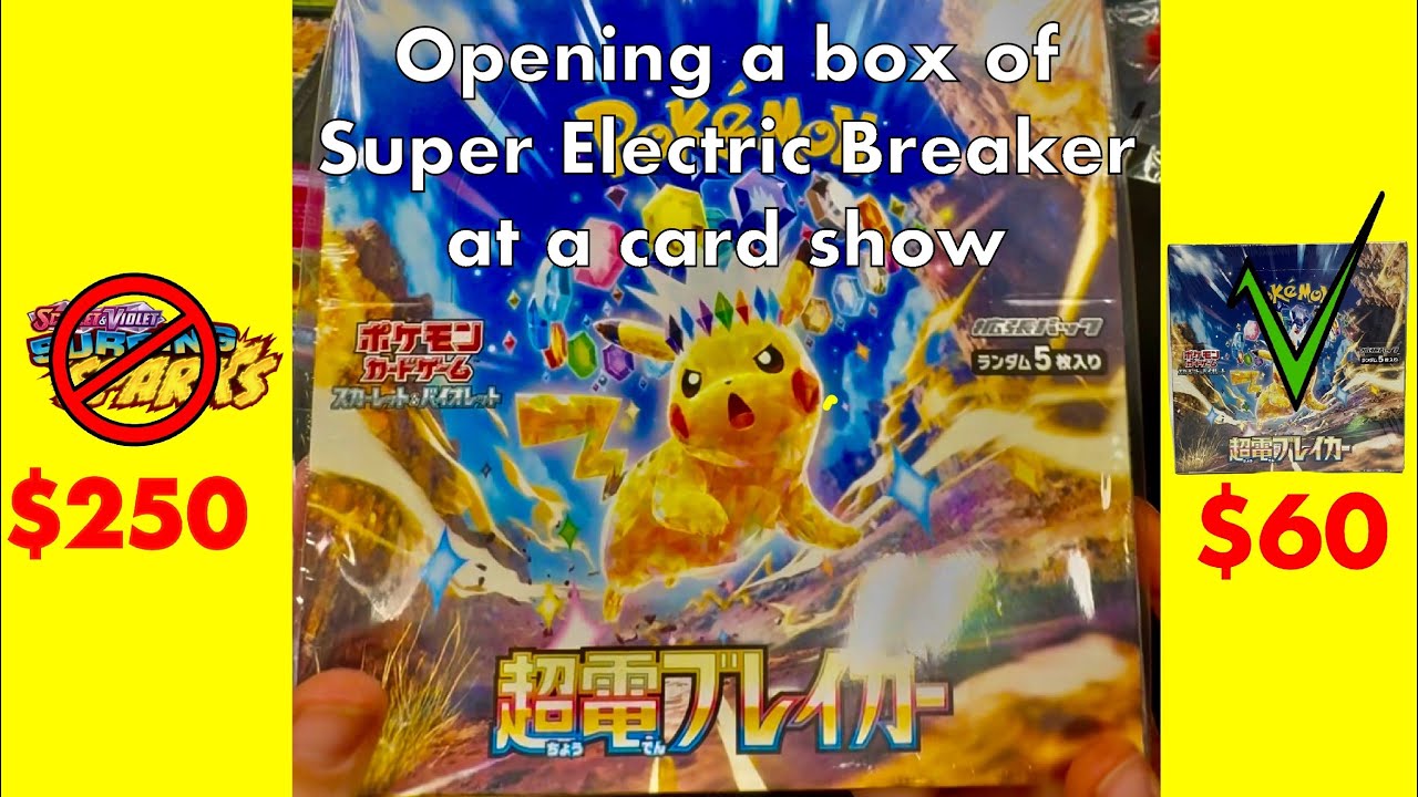 We opened a booster box of Pokémon Super Electric Breakers during our ...