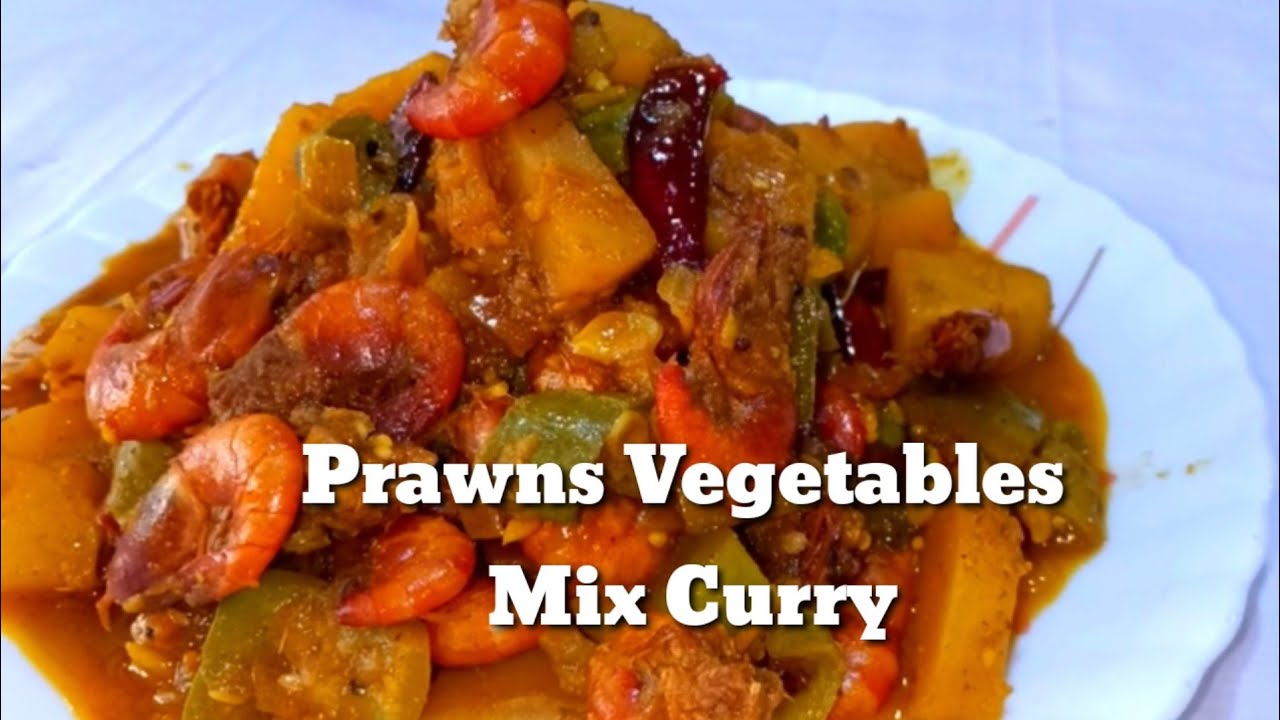 Prawn vegetable recipe| How to make shrimp vegetable curry| Fresh ...