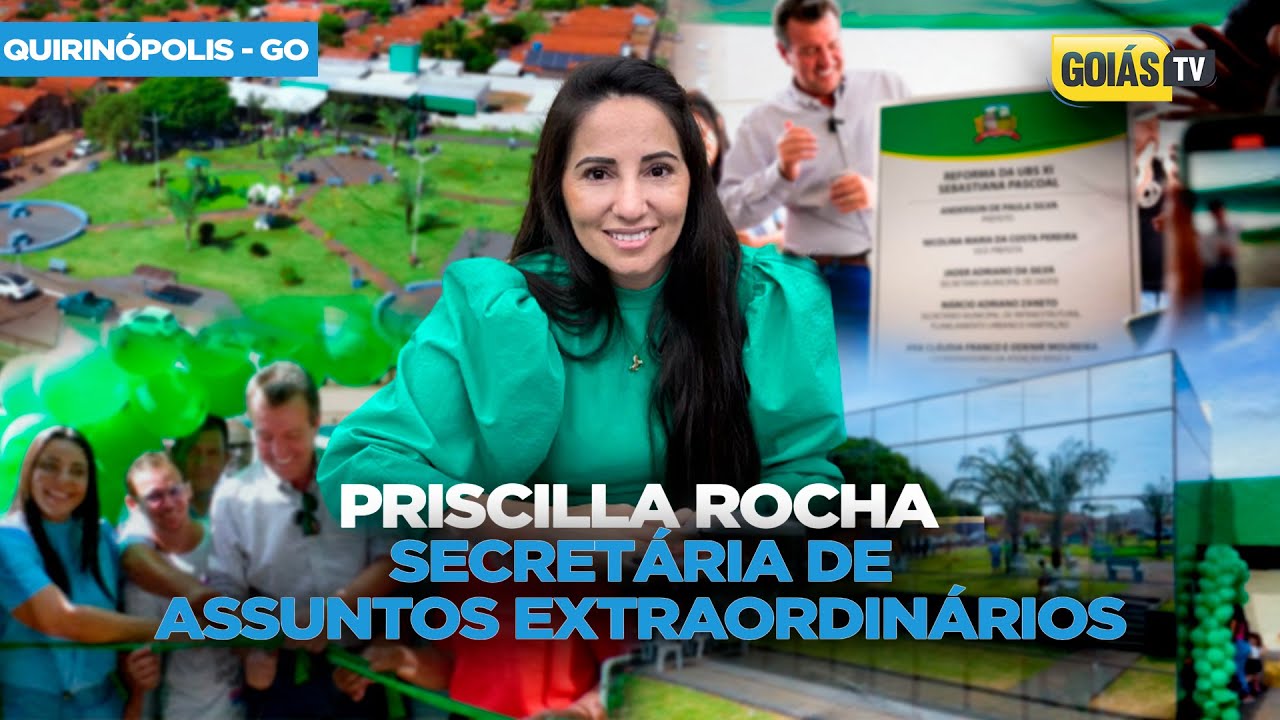 PRISCILLA ROCHA | INAUGURAÇÃO UBS QUIRINÓPOLIS-GO - YouTube
