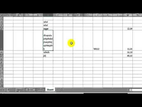 How to keep text in cell in Microsoft excel - YouTube
