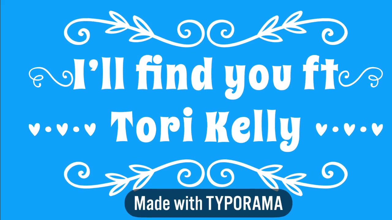 Lecrae-I’ll find you ft. Tori Kelly (lyrics) - YouTube
