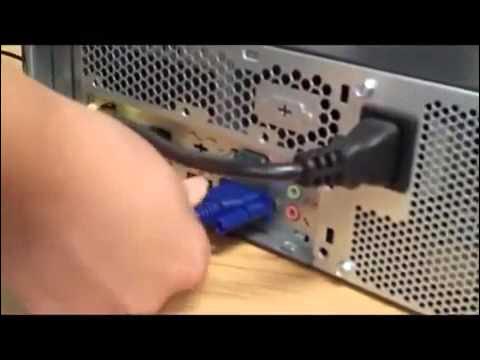 How to connect projector to desktop computer Projector Demo Video ...