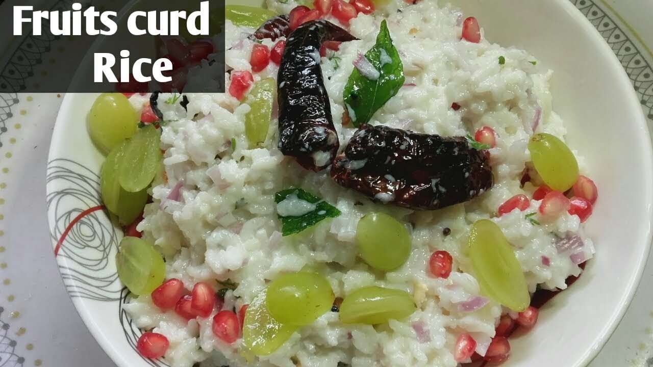 Curd Rice With Fruits