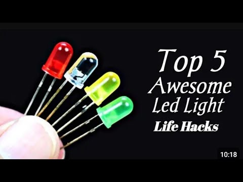 5 Awesome led light science project || home made simple science project ...