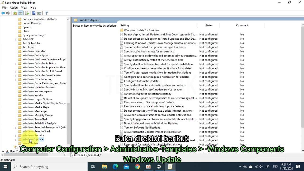 Some Settings are Managed by Your Organization Windows Updates Error di ...