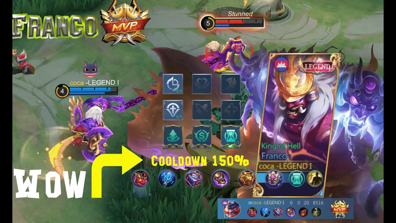 franco item build cooldown 150% - YouTube