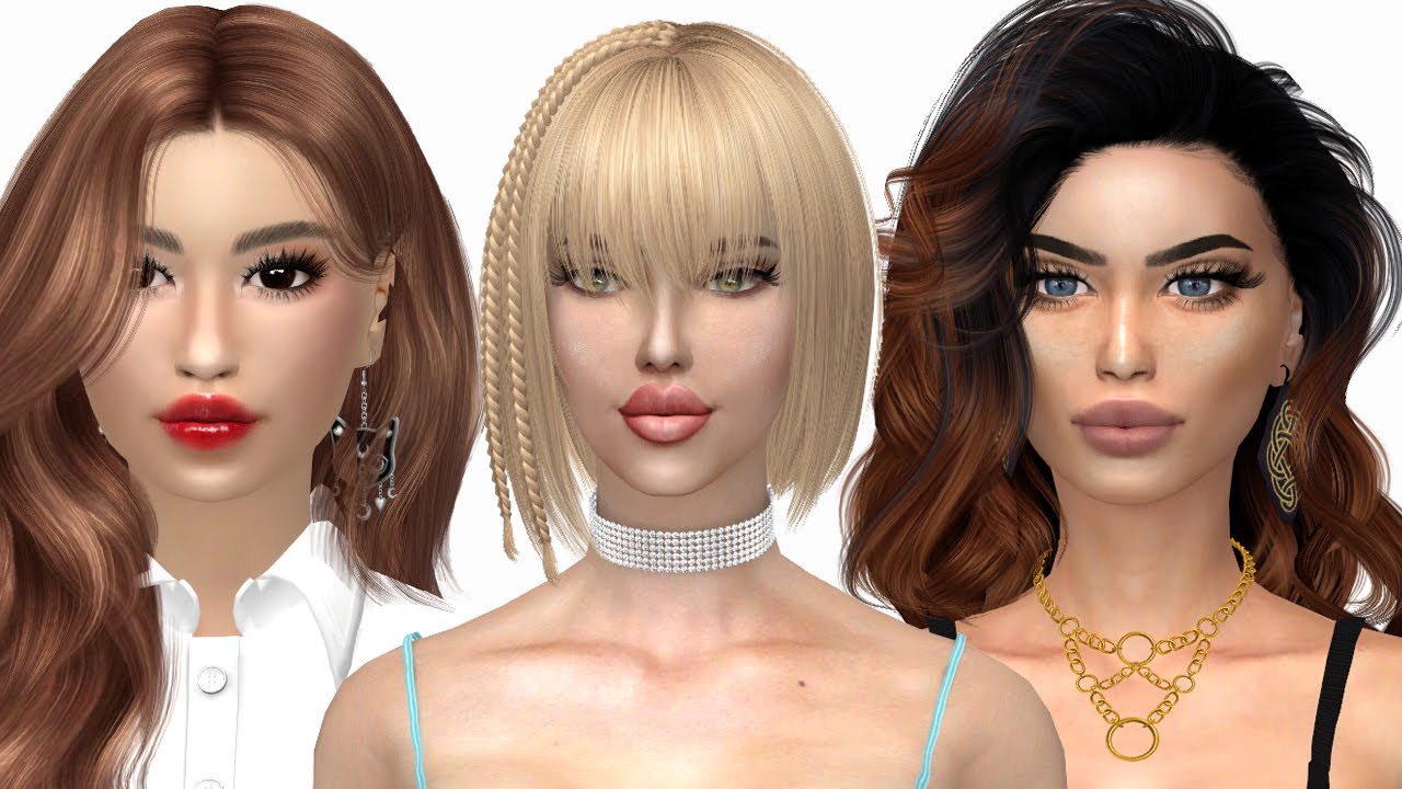 Female Sim Dump | SIMS 4 CAS | CC Folder and Sim Download - YouTube