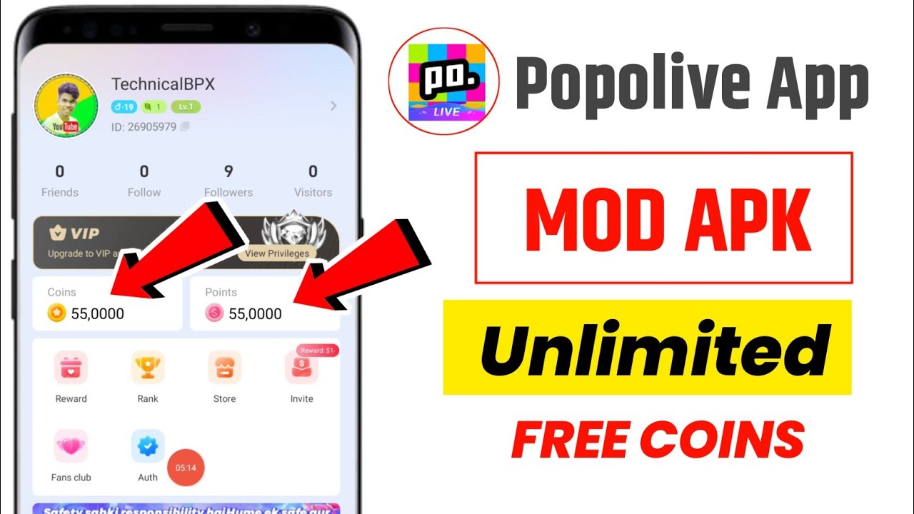 Popo Live Free Coins | Popolive App Unlimited Coins | Popo Live App ...