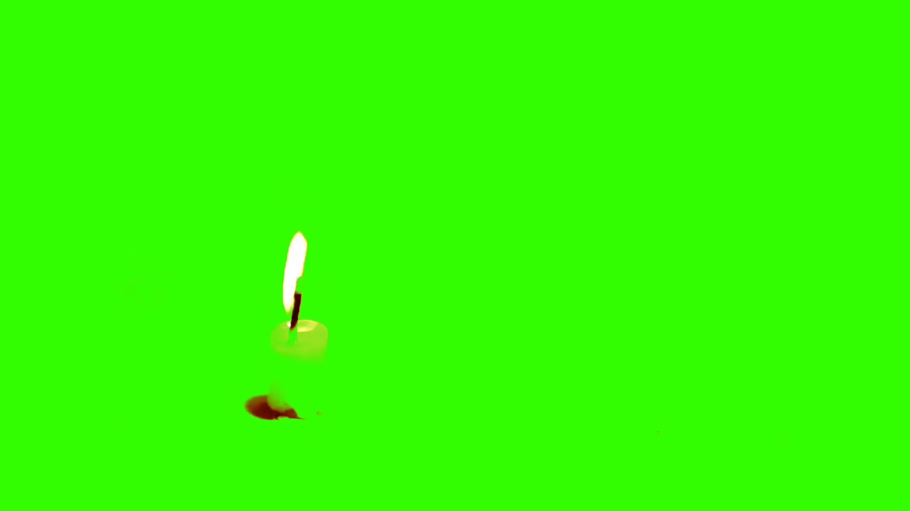 Candle light Green Screen Video - YouTube