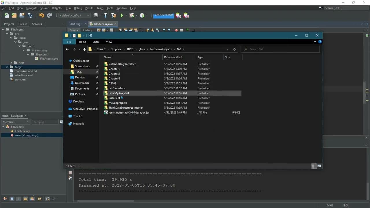 CS162 Java = File Input Using Scanner = Part 4 - YouTube