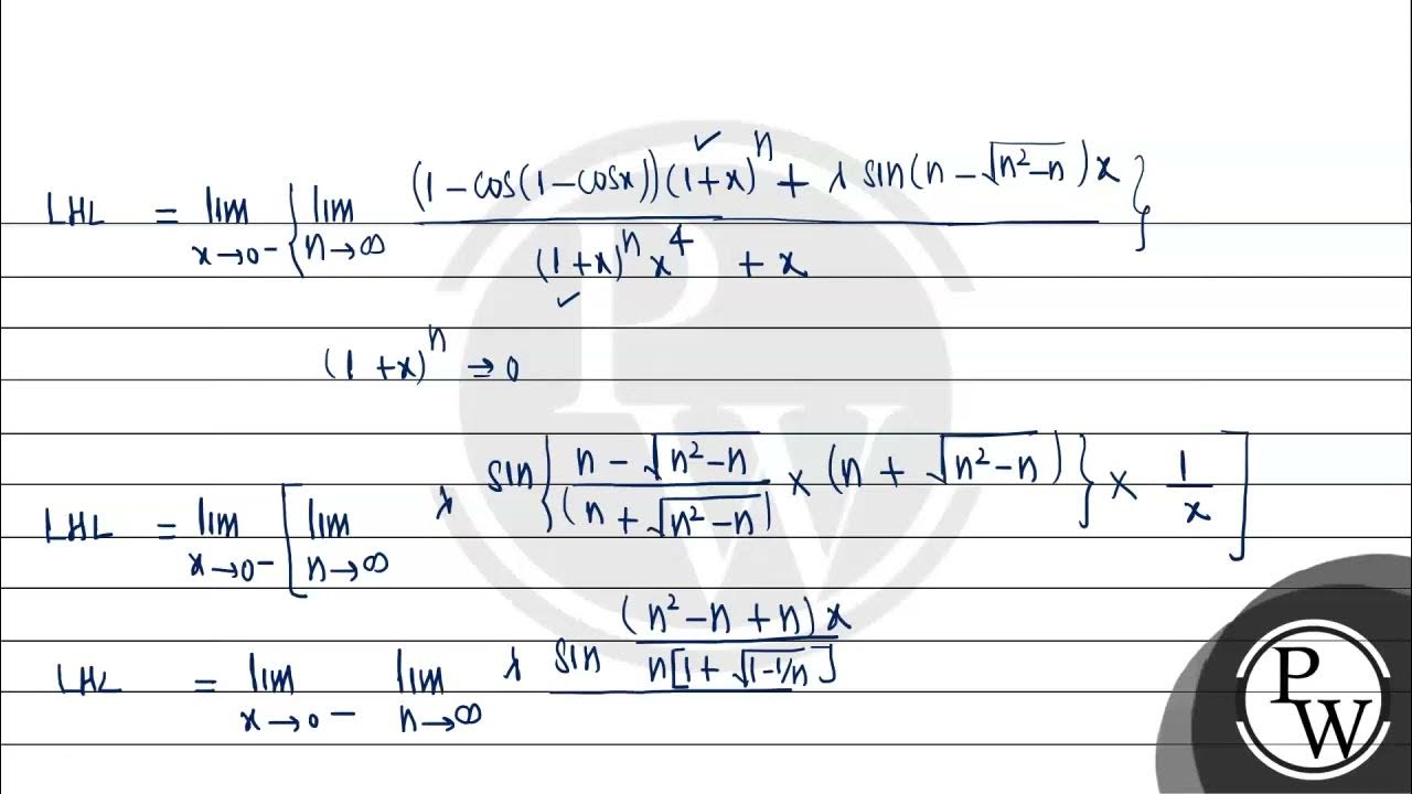 If \( f(x)=\lim _{n \rightarrow \infty} \frac{(1-\cos (1-\cos x))(x+1)^{n}+\lambda \sin \left(n ...