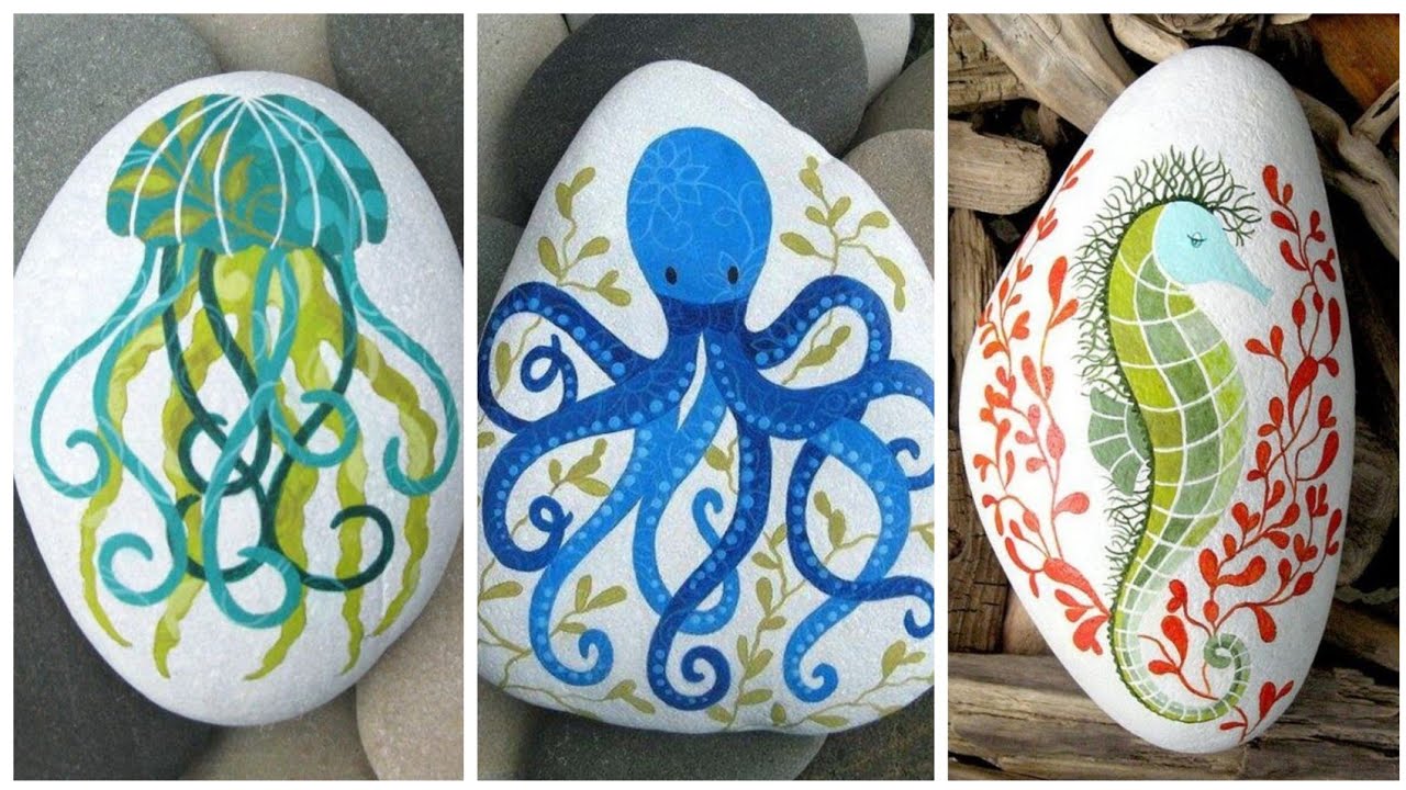 Sea Creature Rock Painting at Zane Hodge blog