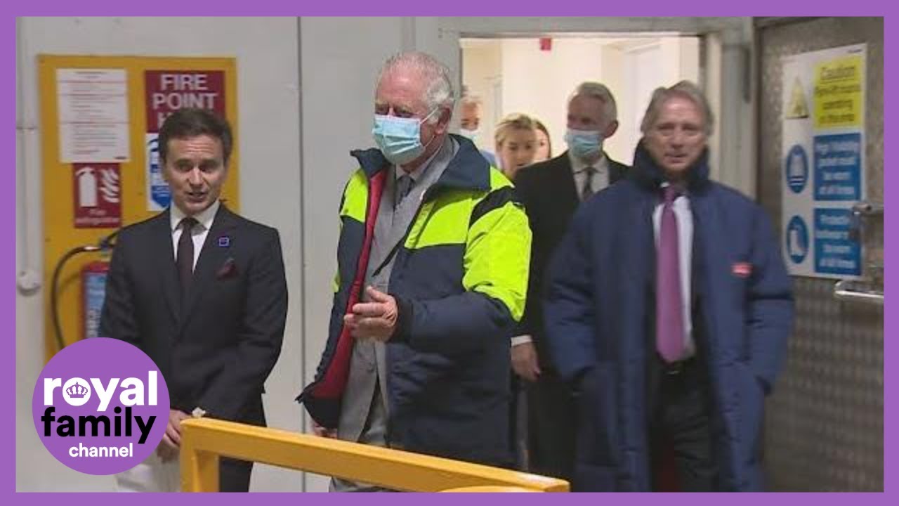Prince Charles Visits Iceland Supermarket Headquarters in Deeside - YouTube