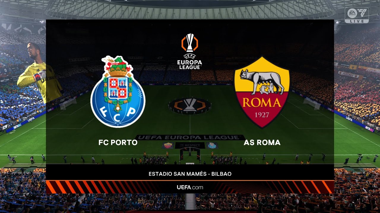 Porto vs Roma | 1/16 Europa League | first match | FC 25 | ps5 ...