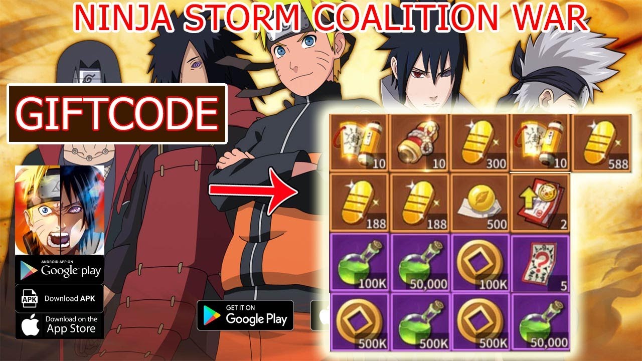 Ninja Storm Coalition War & All Codes | 7 Giftcodes Ninja Storm Coalition War - How to Redeem ...