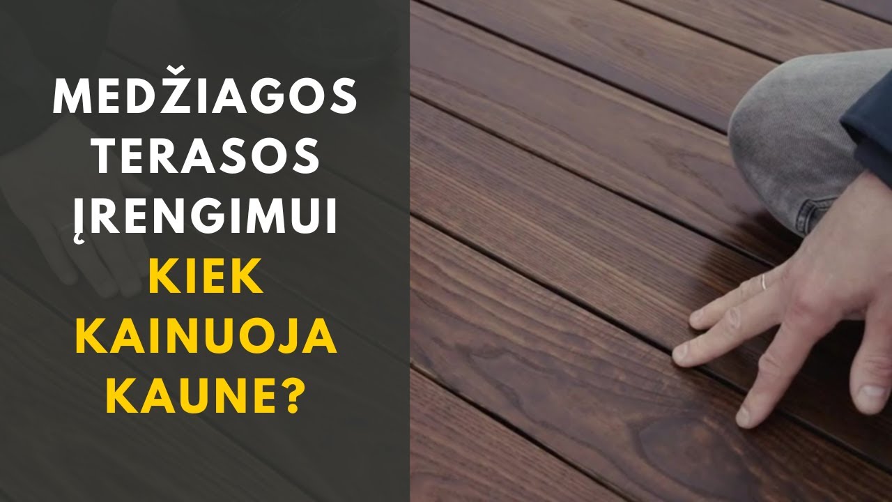 Medžiagos terasos įrengimui // Kiek kainuoja Kaune? // STATOME JUMS ...