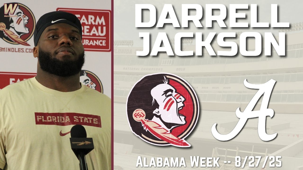 Darrell Jackson FSU Alabama 2025 Interview 8-27-25 | FSU Football ...
