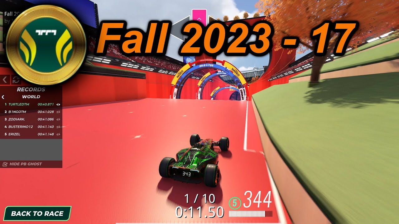 Fall 2023 - 17 Author Medal | Trackmania 2020 - GPS - WR | 2023 Fall ...
