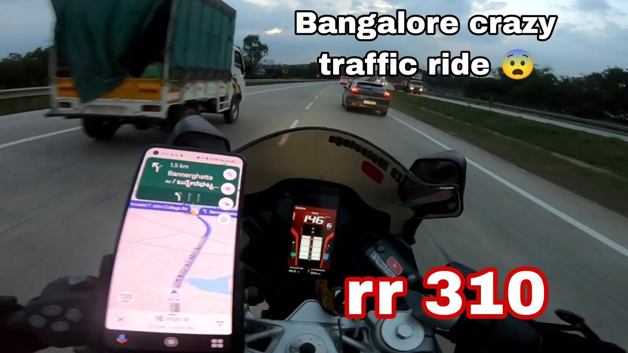 Bangalore crazy traffic riding | rr310 @ISMotovlogs99 - YouTube