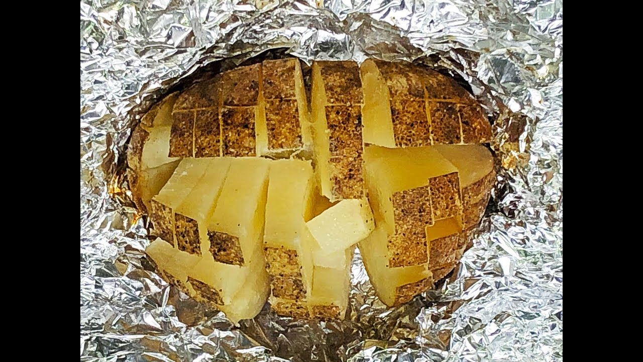 The Amazing Armadillo Potato on the Weber Kettle Grill - YouTube