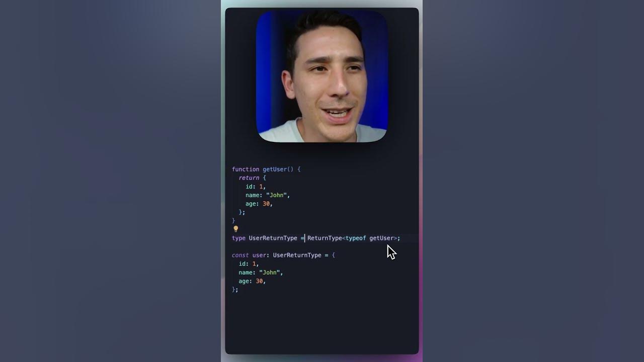 Returntype ️ Utility Type ️ Typescript Coding Programming Typescript Typescripttutorial