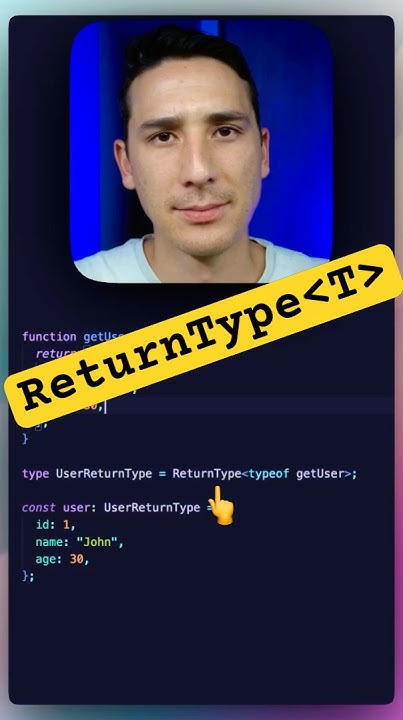 ReturnType ️ Utility Type ️ TypeScript #coding #programming #typescript ...