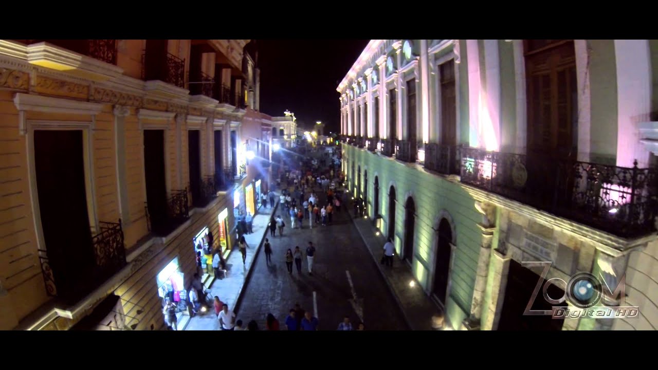 Noche Blanca - Mérida Yucatán - Tomas aéreas - Zoom Digital HD - YouTube