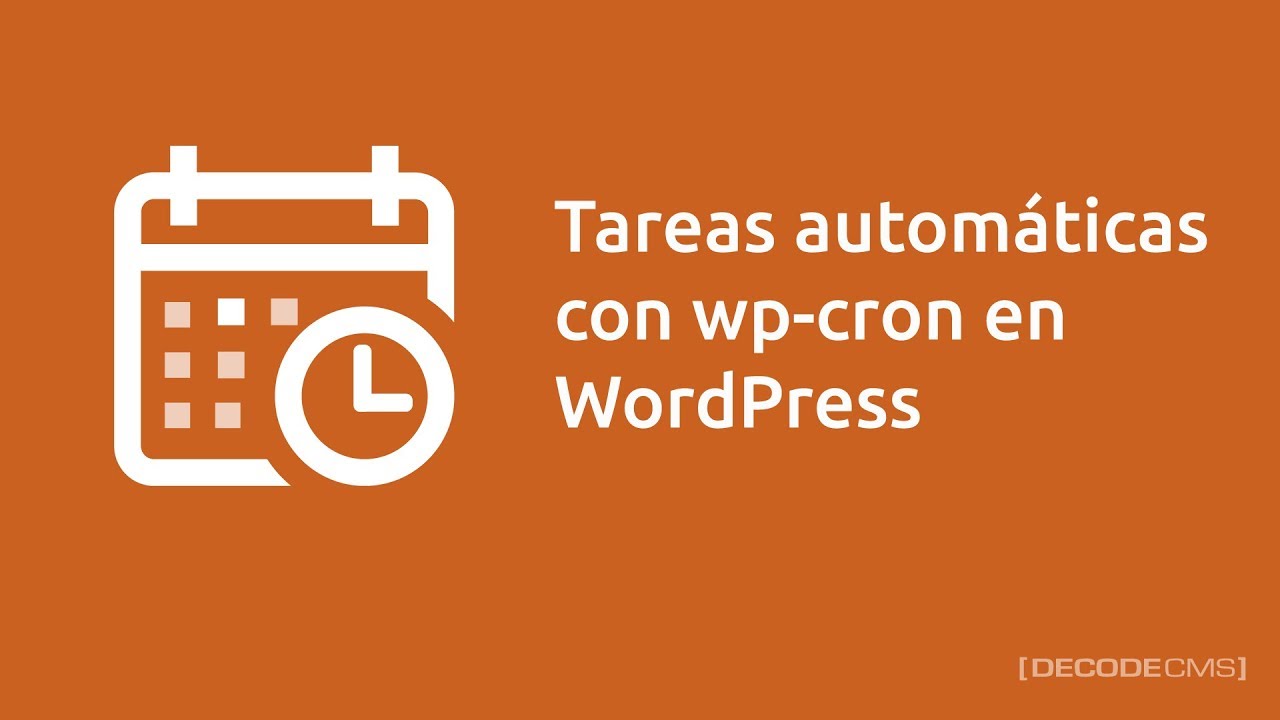 Tareas automáticas con wp-cron en WordPress - YouTube