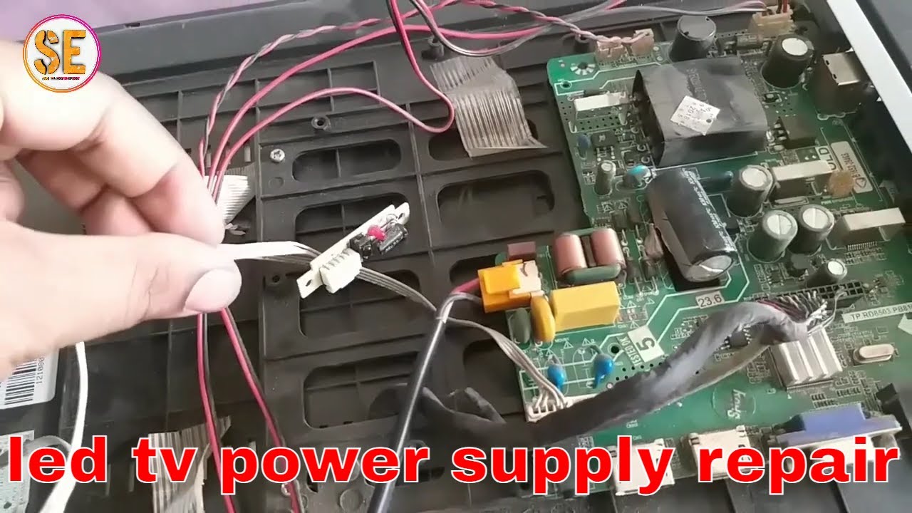 led tv power supply repair | led tv power supply me module kaise lagaye ...