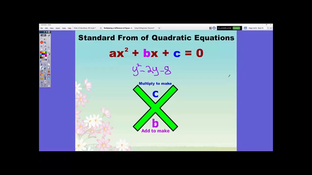 Multiplying a Difference of Squares - YouTube