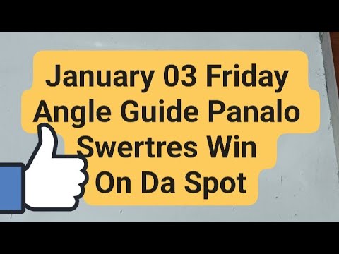 Hearing Today January 03 2025 National 3D Lotto Swertres Angle Guide ...