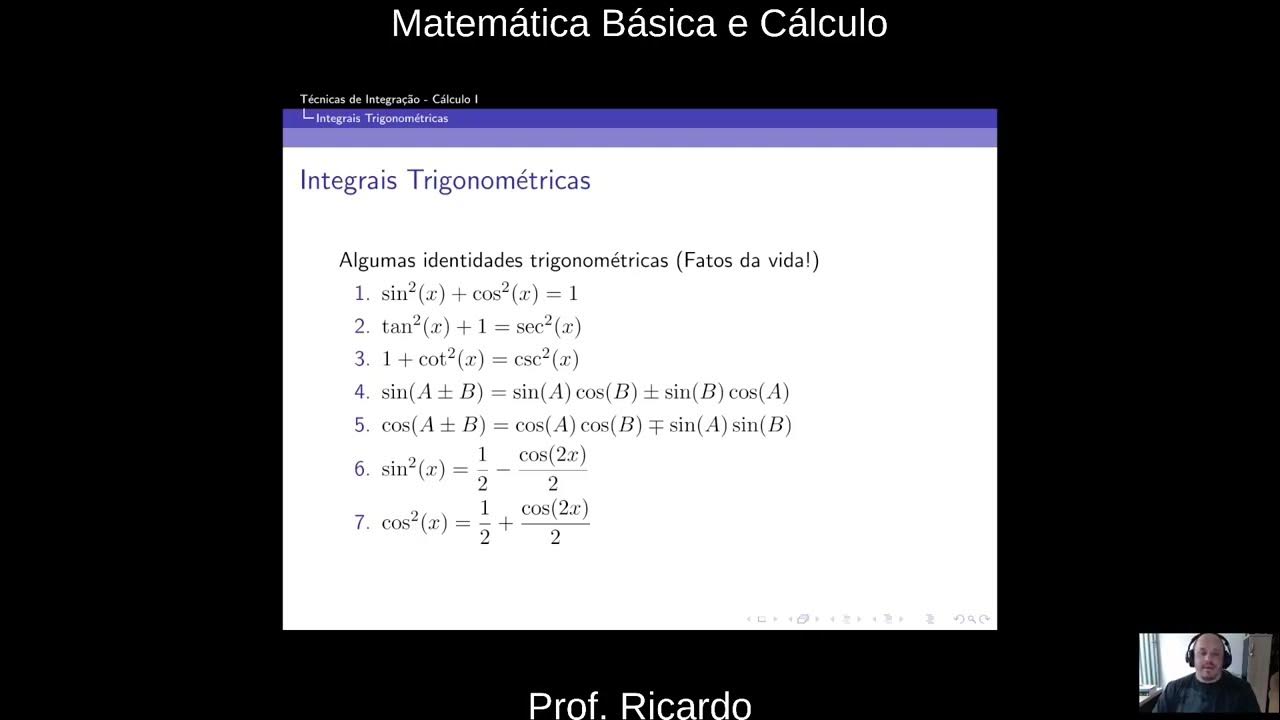 Integrais De Funções Trigonométricas 4 Youtube