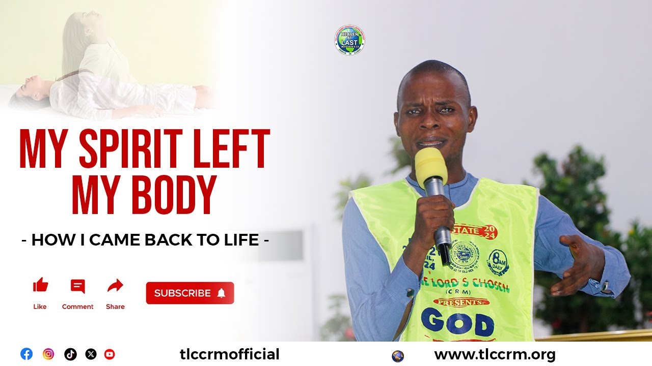 MY SPIRIT LEFT MY BODY : HOW I CAME BACK TO LIFE - YouTube