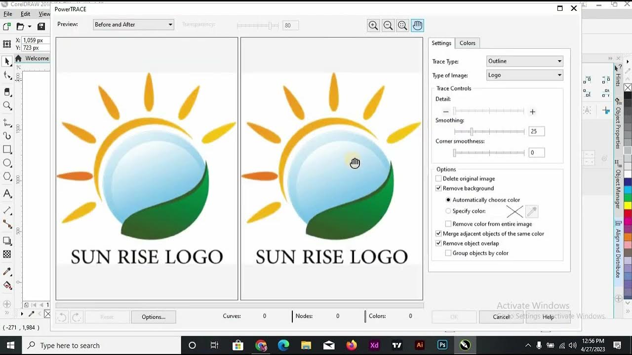 How to create logo using Corel Draw - YouTube