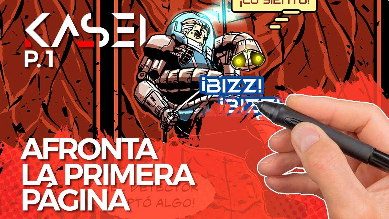 Afrontado la primera página de nuestro cómic- KASEI - Pag. 1 - YouTube