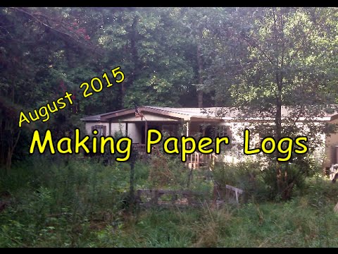 Making Paper Logs - YouTube
