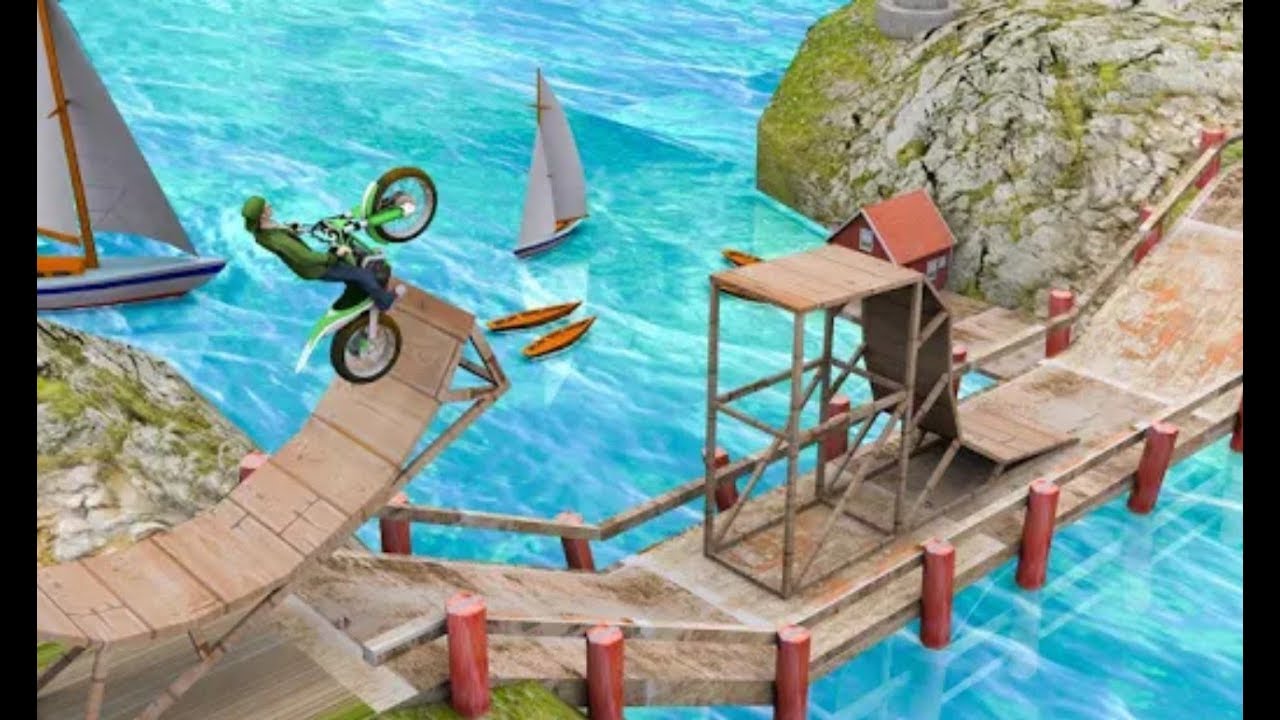 Impossible Bike Stunts 3D Level 1-10 - Stunt Bike Racing Game Tricks ...