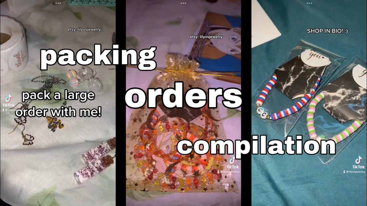 packing orders compilation (lilyvsjewelry on tiktok!) - YouTube