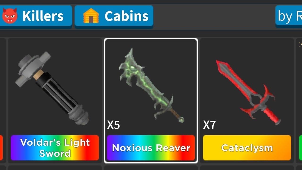 [ROBLOX] Noxious Reaver Knive Survival The Killer Gameplay - YouTube