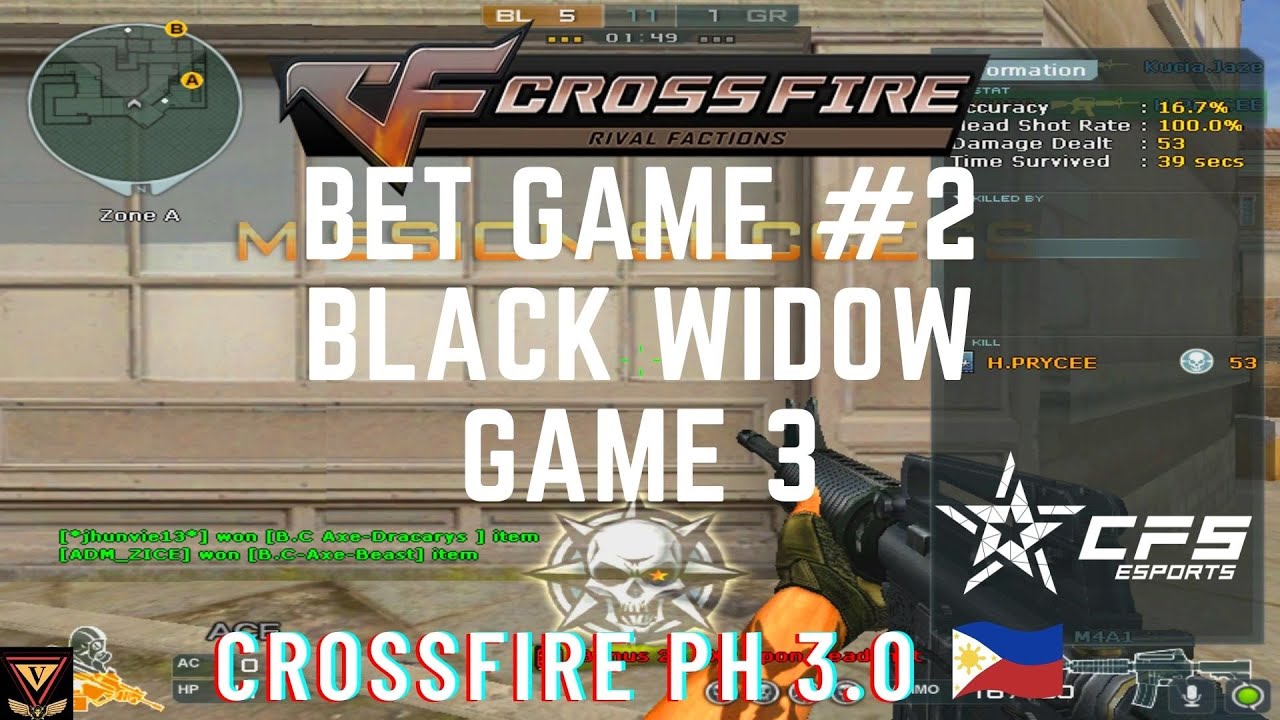 CrossFire 3.0 PH - 3v3 Pustahan [Black Widow Game 3 Last Match] BetGame ...