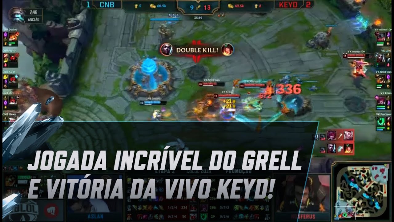 CBLoL 2019: 2ª Etapa - Série de Promoção | Jogada incrível do Grell e ...