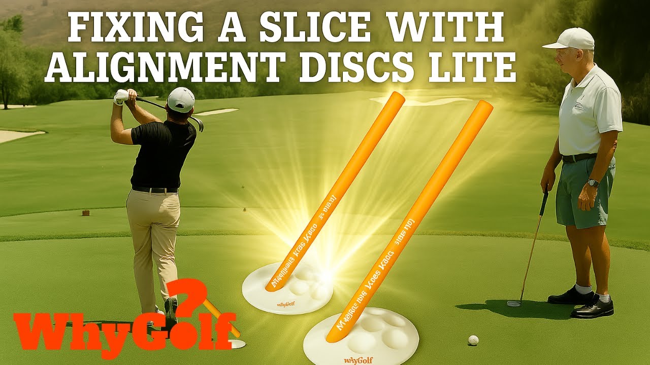 Fixing A Slice Swing Path - WhyGolf Alignment Discs Lite - YouTube
