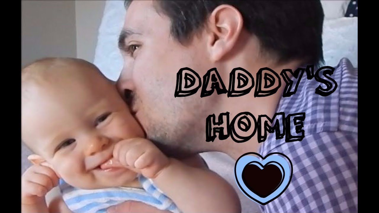 BABY'S REACTION TO DAD COMING HOME VIDEO | ALLTHERAIGE - YouTube