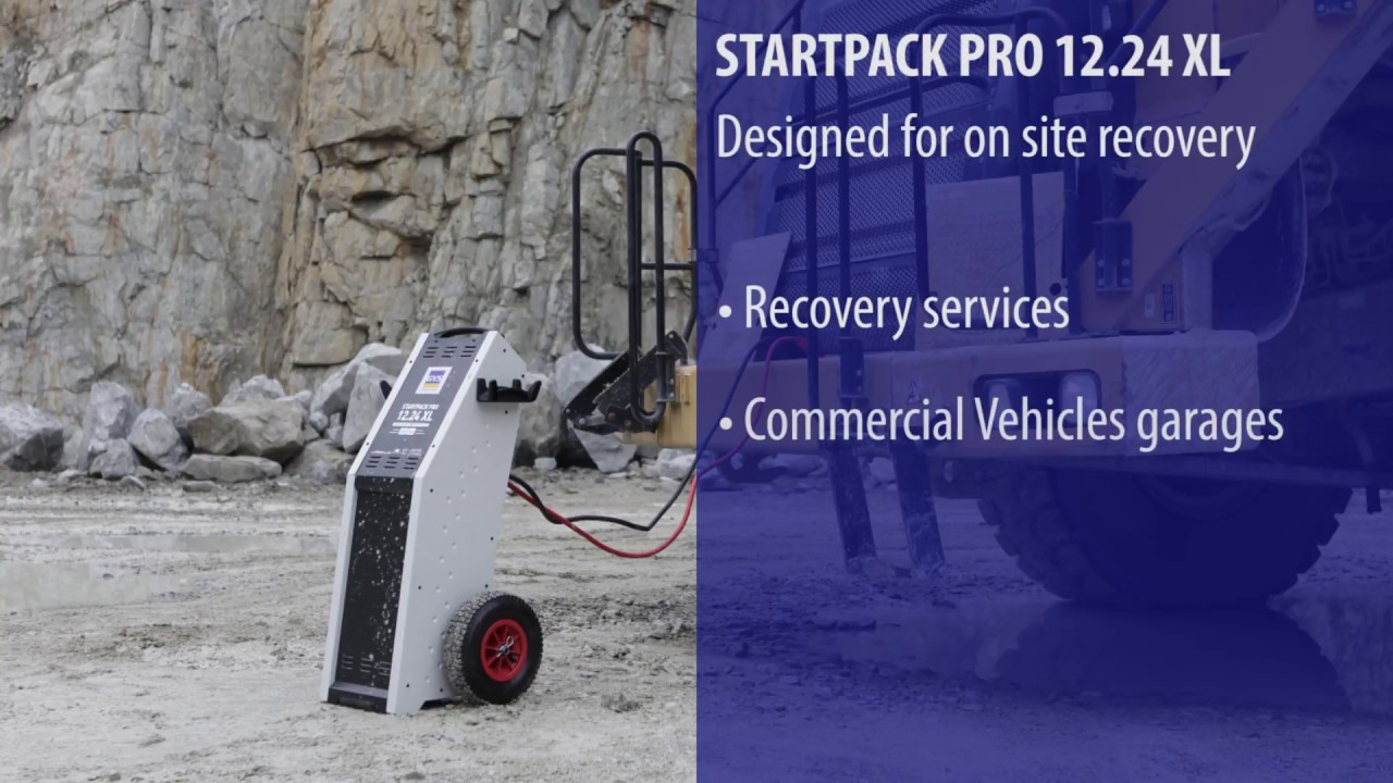 GYS - High performance booster STARTPACK PRO 12.24 XL - YouTube
