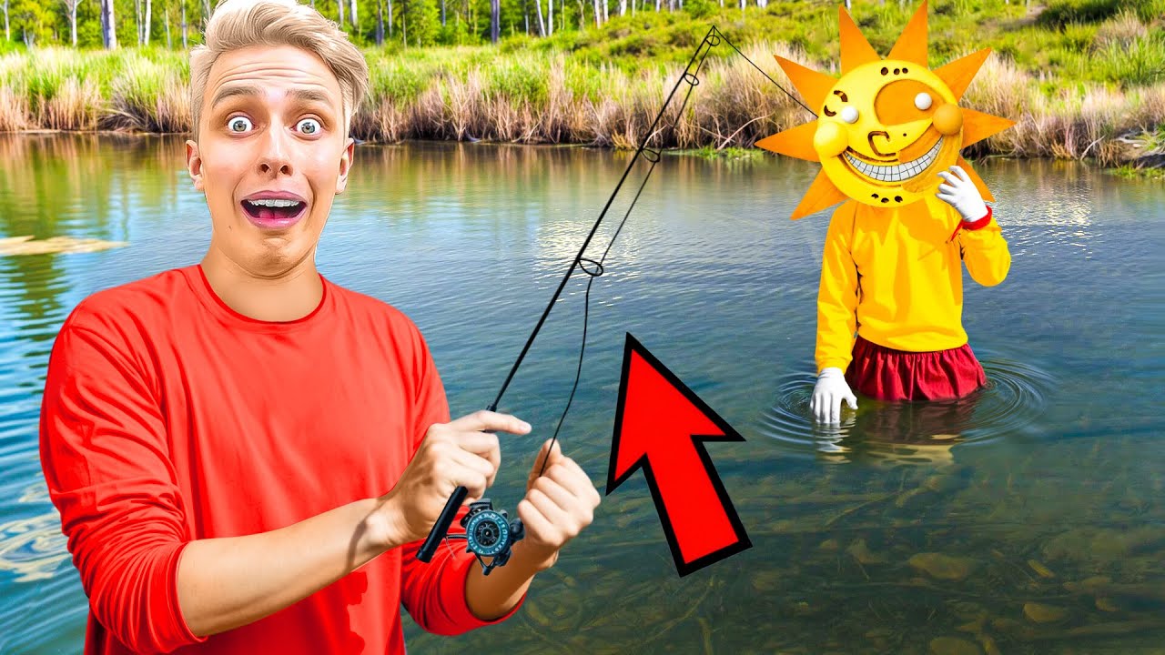 ATRAPÉ AL FNAF Security Breach ANIMATRONIC SUN en la pesca magnética ...