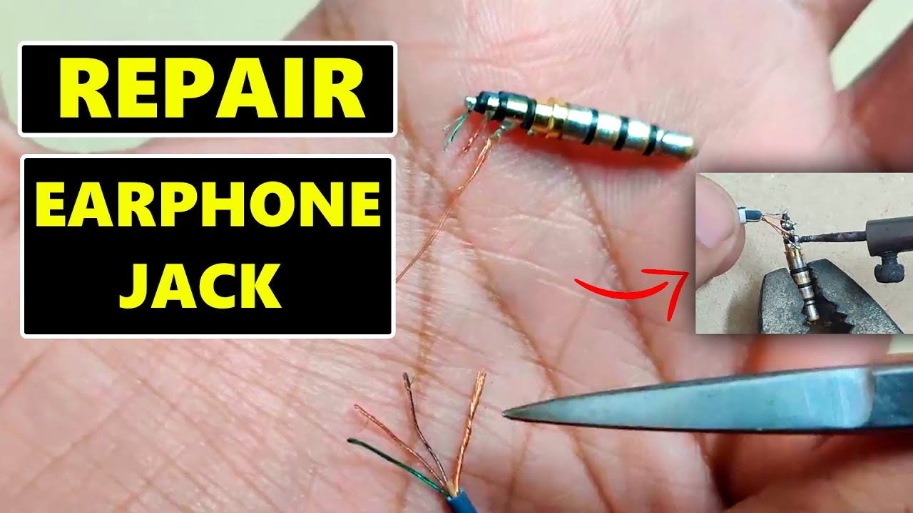HOW TO REPAIR EARPHONES 😱 Earphone and Headphone Audio Jack Repair at ...
