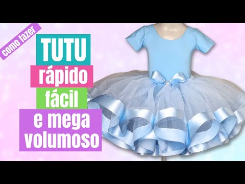 Tutu Rápido, Fácil e Com Mega Volume | Faça Você Mesma | Diy | Tutorial