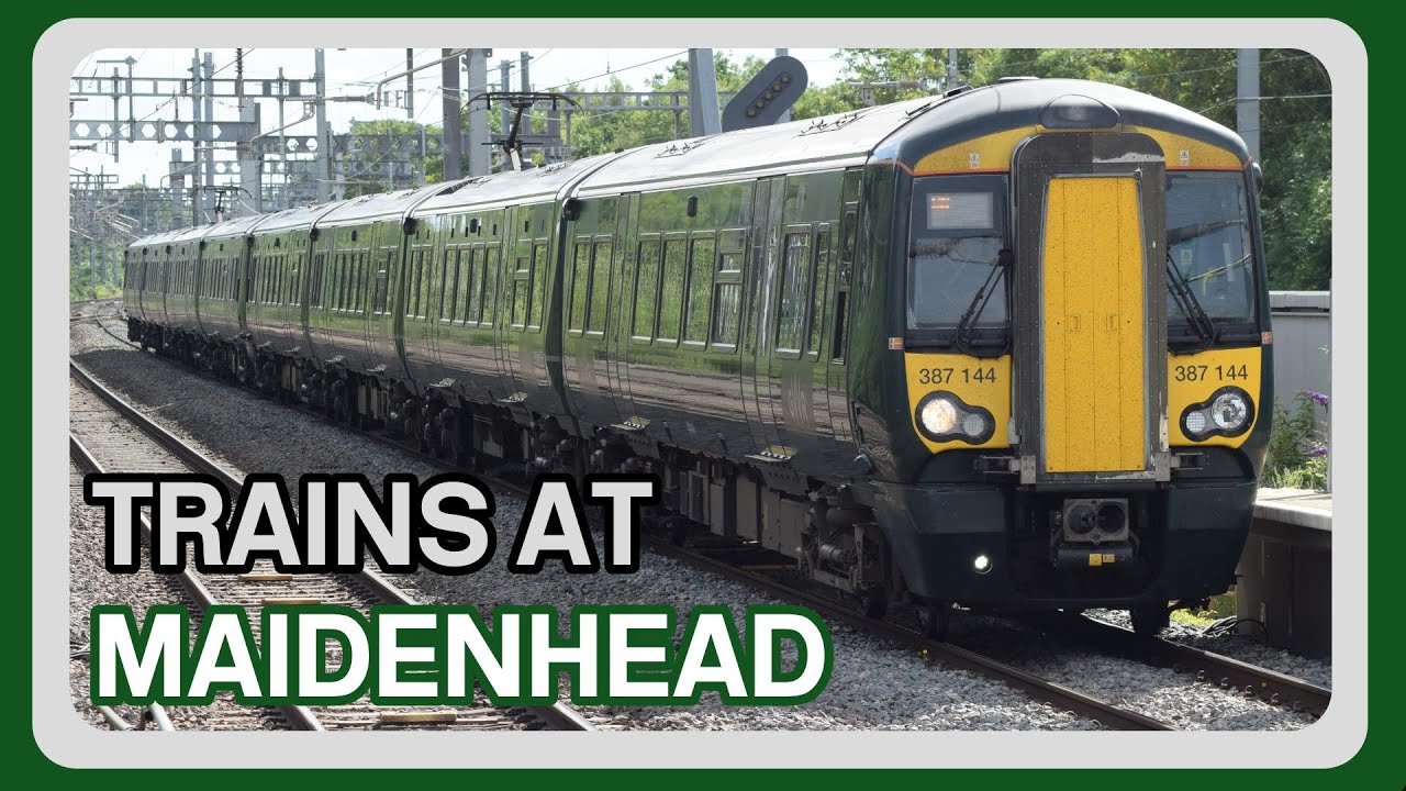 Trains at Maidenhead railway station (10/07/2023) - YouTube