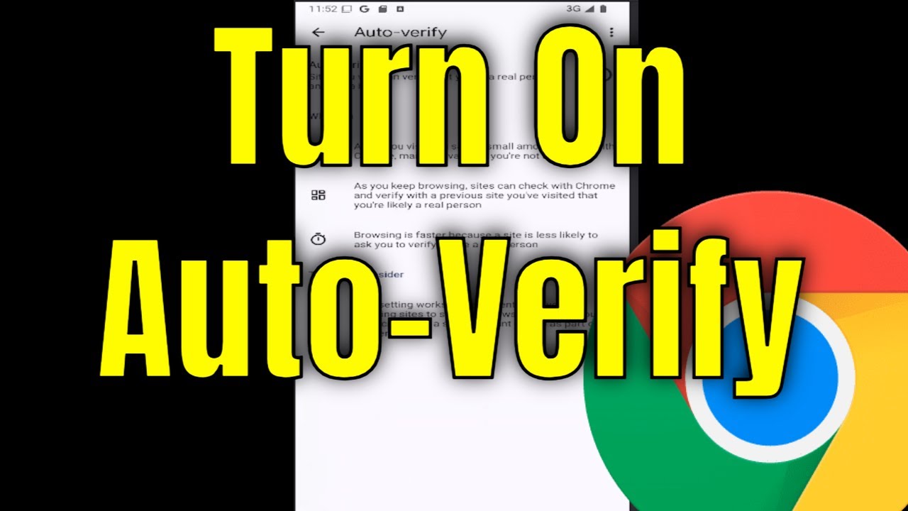 How to Turn On the Auto-Verify on Your Chrome App [Guide] - YouTube