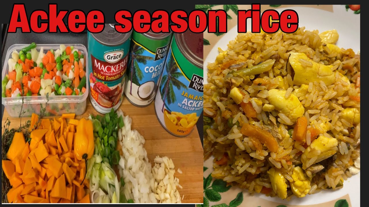 Ackee season rice with coconut milk & tin mackerel 👌 - YouTube